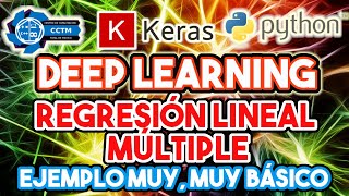 Ejemplo más sencillo: Regresión lineal múltiple con Keras Deep Learning | Red Neuronal | Python ...